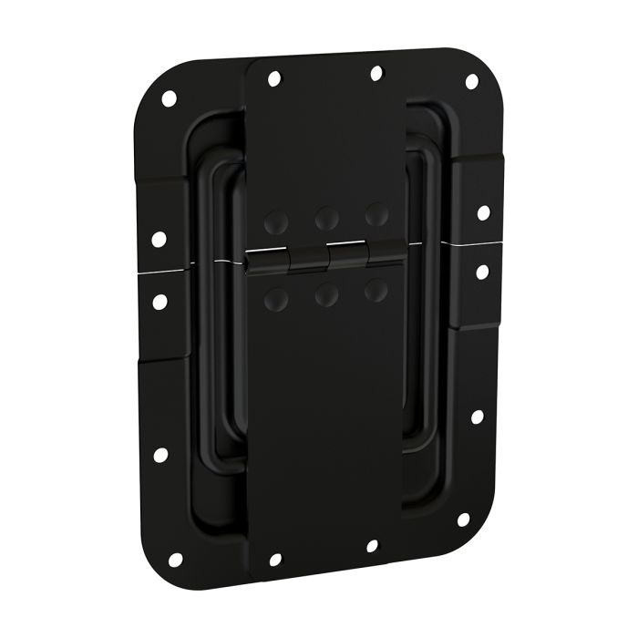 Black Large Lid Stay in 7mm Deep Shallow Dish with 27mm Offset